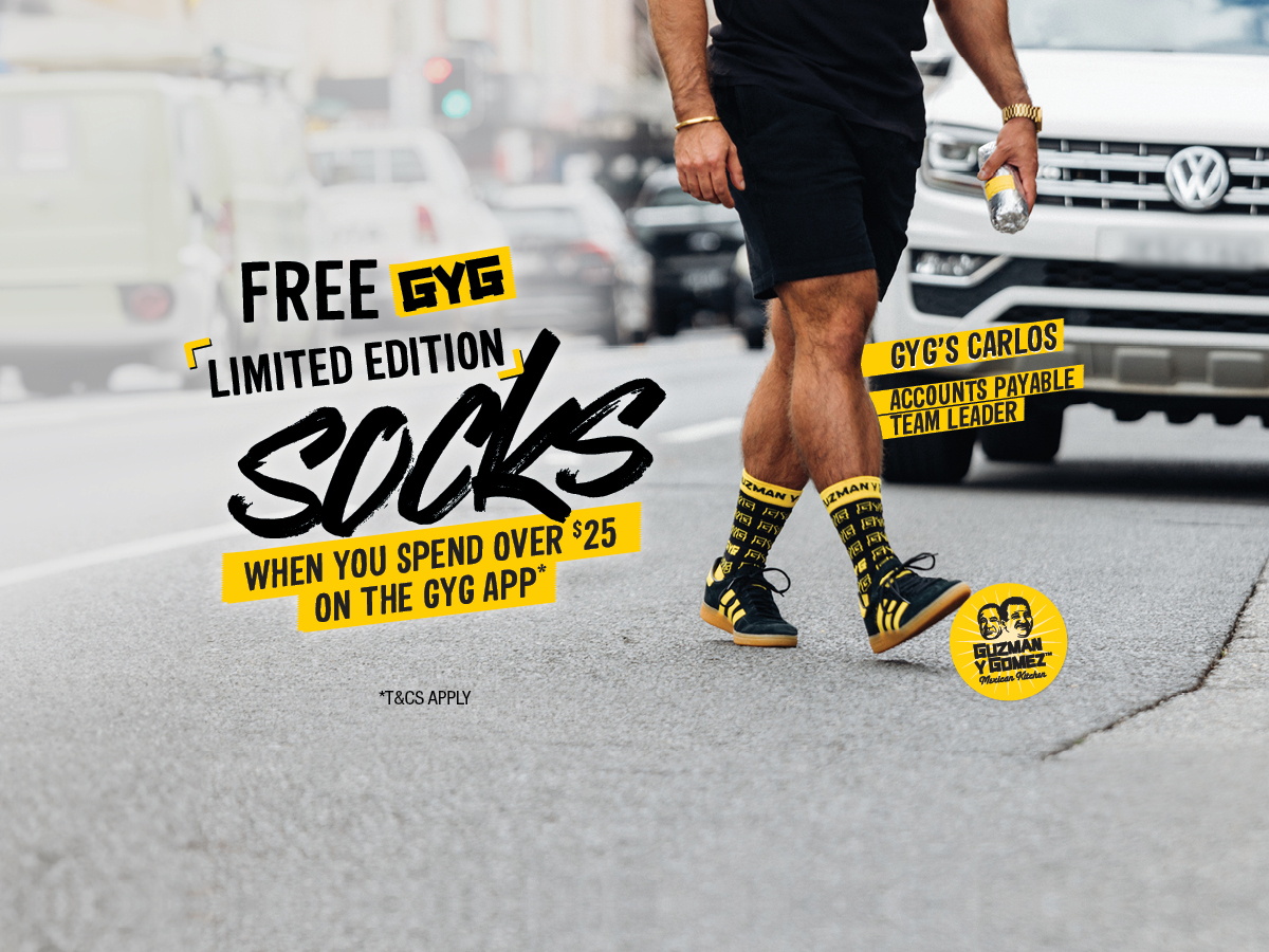 GYG Socks Are Back 2023 | Guzman y Gomez
